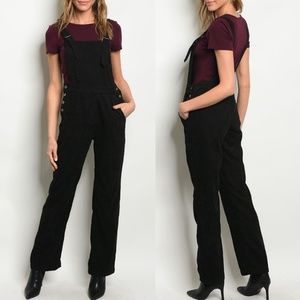 Polagram | Jeans | Black Corduroy Overall Polagram | Poshmark